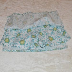 Boston Proper | Shorts | Boston Proper Linen Skort Turquoise Floral ...